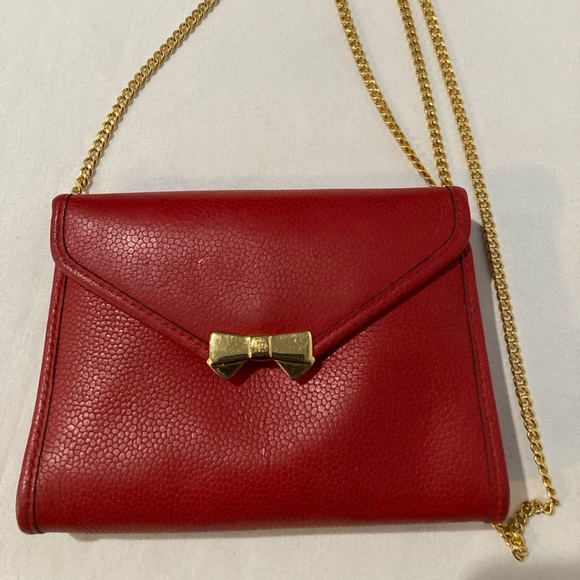 Nina Ricci | Bags | Vintage Nina Ricci Red Leather ...
